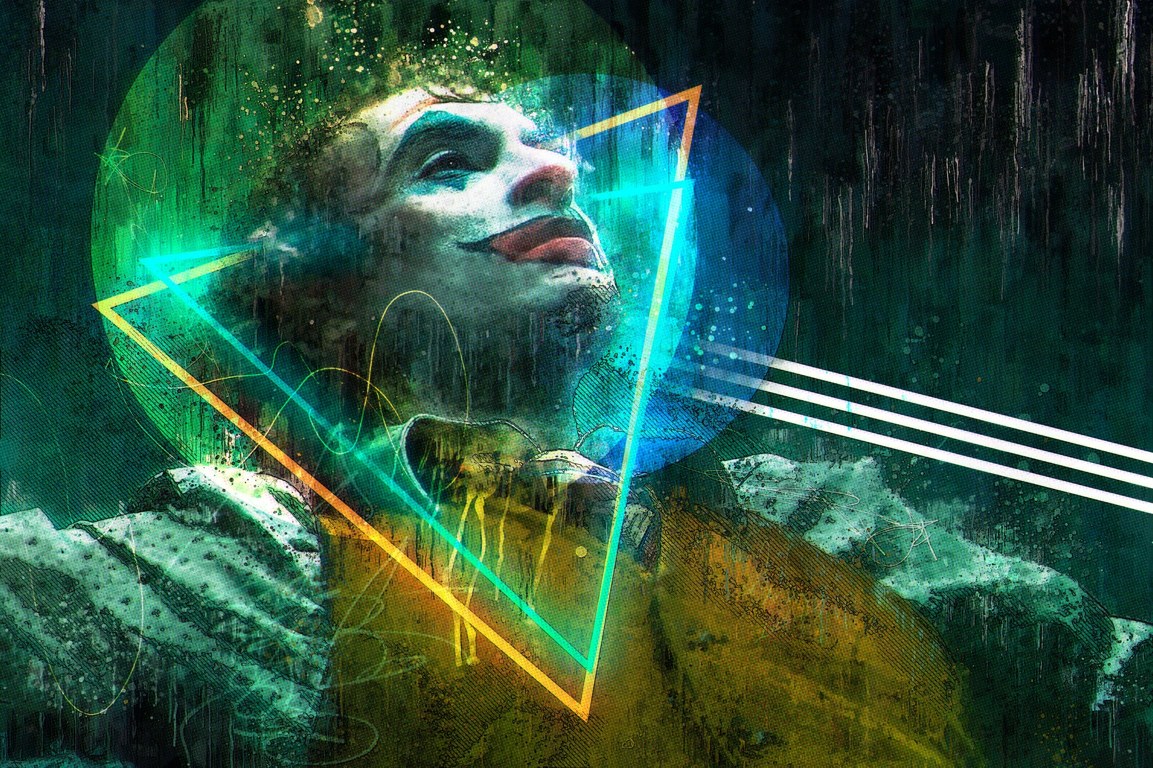 Joker Abstract Print - Instant Download - Abstract Painting - Art Print ...