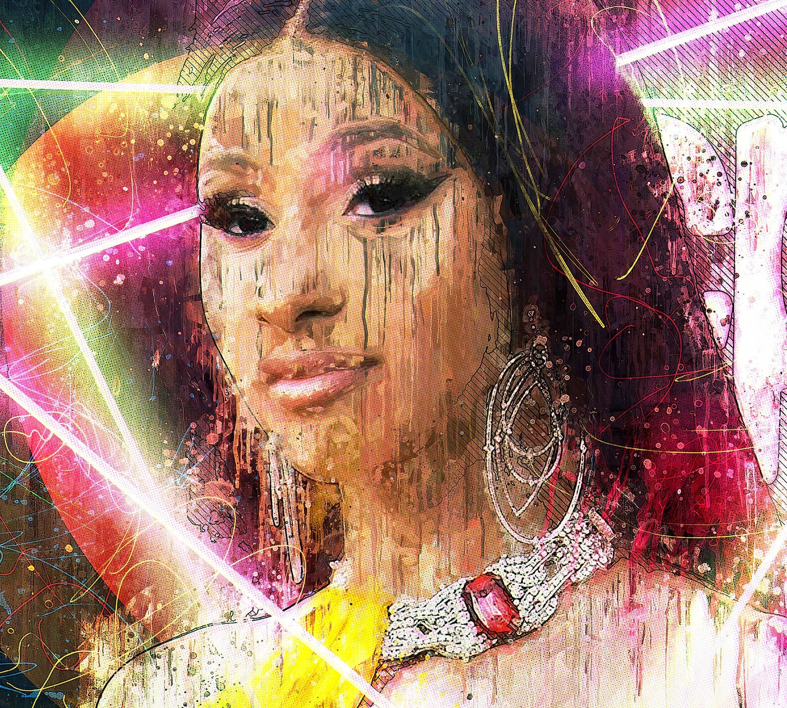 Cardi B Instant Digital Download - Cardi B Poster - Cardi B Art ...