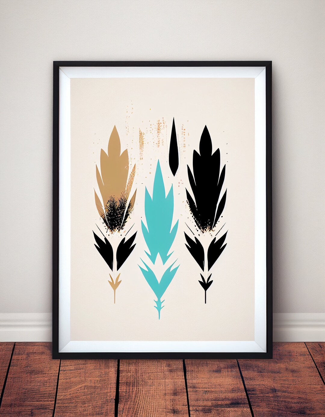 Digital Print Minimalistic Wall Art, Abstract Wall Art, Mid-century ...