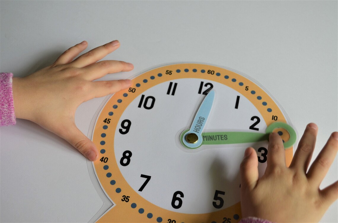 Printable Student Clock (with Easy Minute Hand) - Etsy