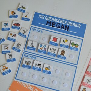 TABLA De QUEHACERES Diarios Y RUTINAS Para Niños (imprimible) (version ...