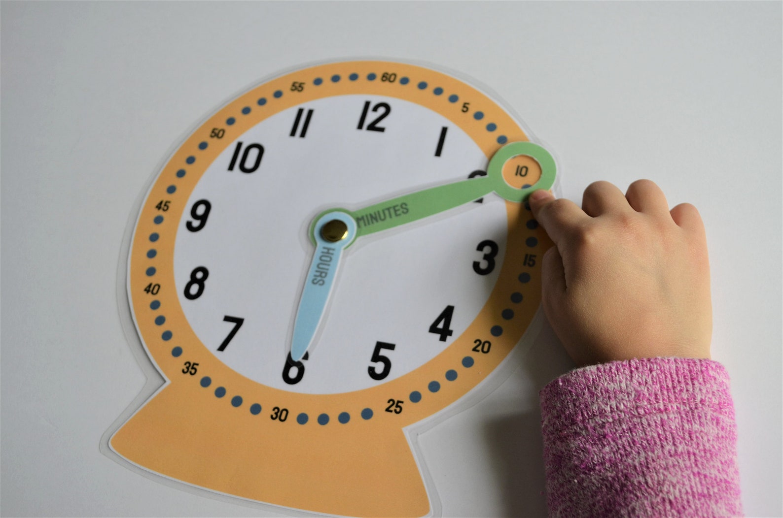 Printable Student Clock (with Easy Minute Hand) - Etsy