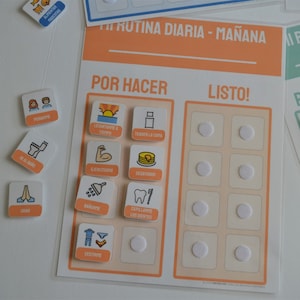 TABLA De QUEHACERES Diarios Y RUTINAS Para Niños (imprimible) (version ...