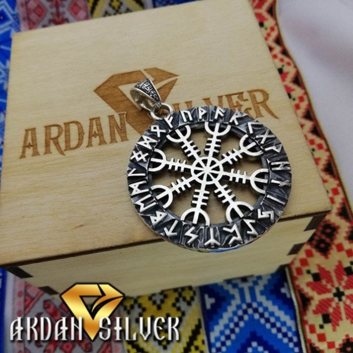 Aegishjalmur Aegishjalmur pendant Aegishjalmur jewelry | Etsy