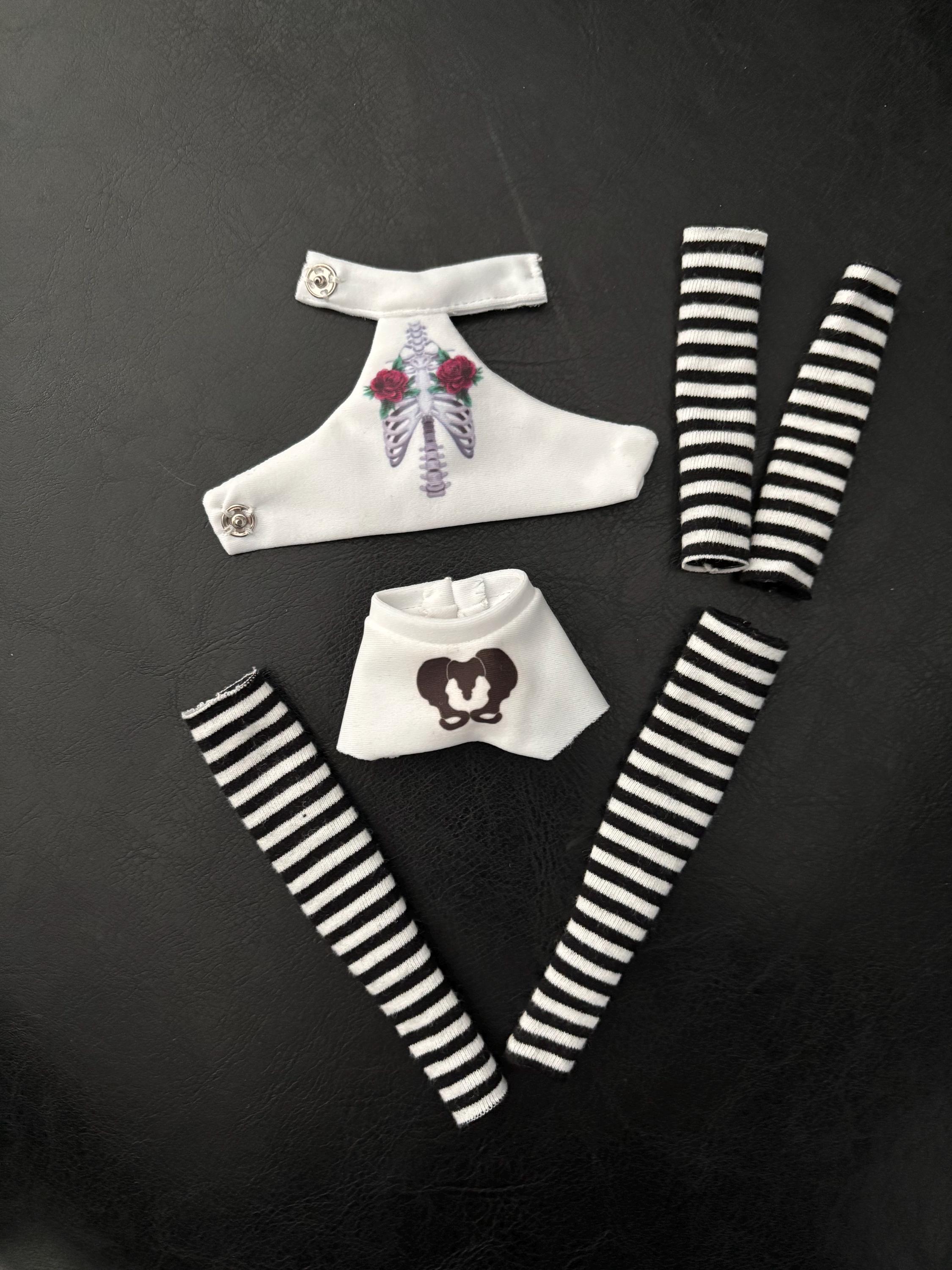 Skeleton Outfit for 12" Slimline Boy Dolls, EAH, MH, BTS - Etsy