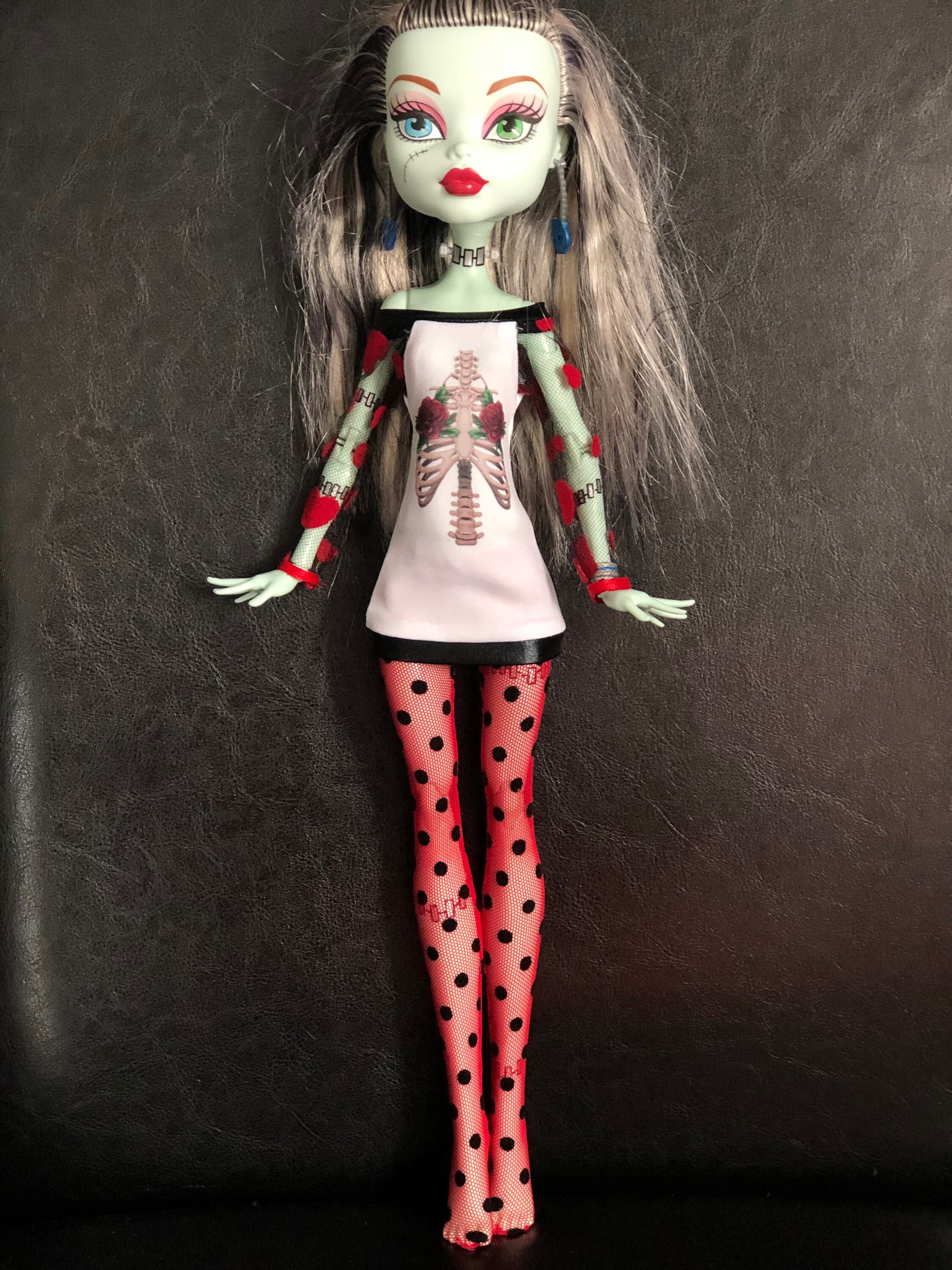 X Ray skeleton dress will fit 17 inches monster high doll | Etsy