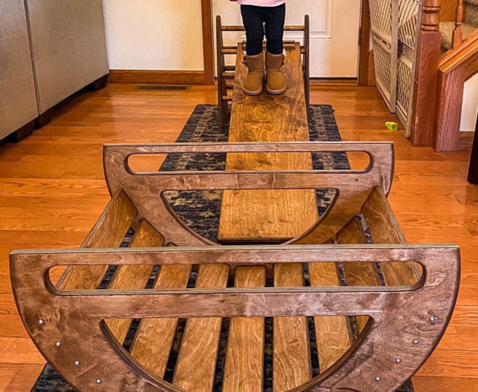 Montessori Rocker Mini Climbing Arch Wood Rocker | Etsy