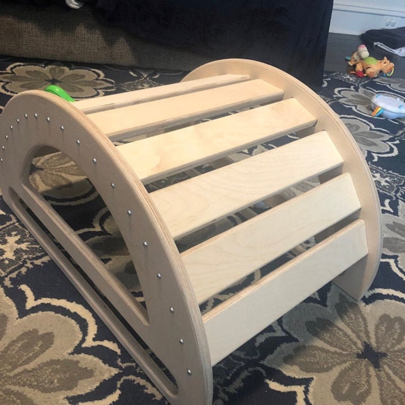 Montessori Rocker Mini Climbing Arch Wood Rocker - Etsy