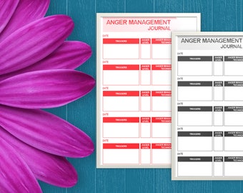 Printable Anger Log - Etsy