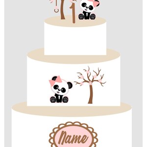 Cake Topper Panda Tree - Etsy