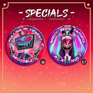 HAZBIN HOTEL Buttons Badges (pins) & Magnets - Etsy