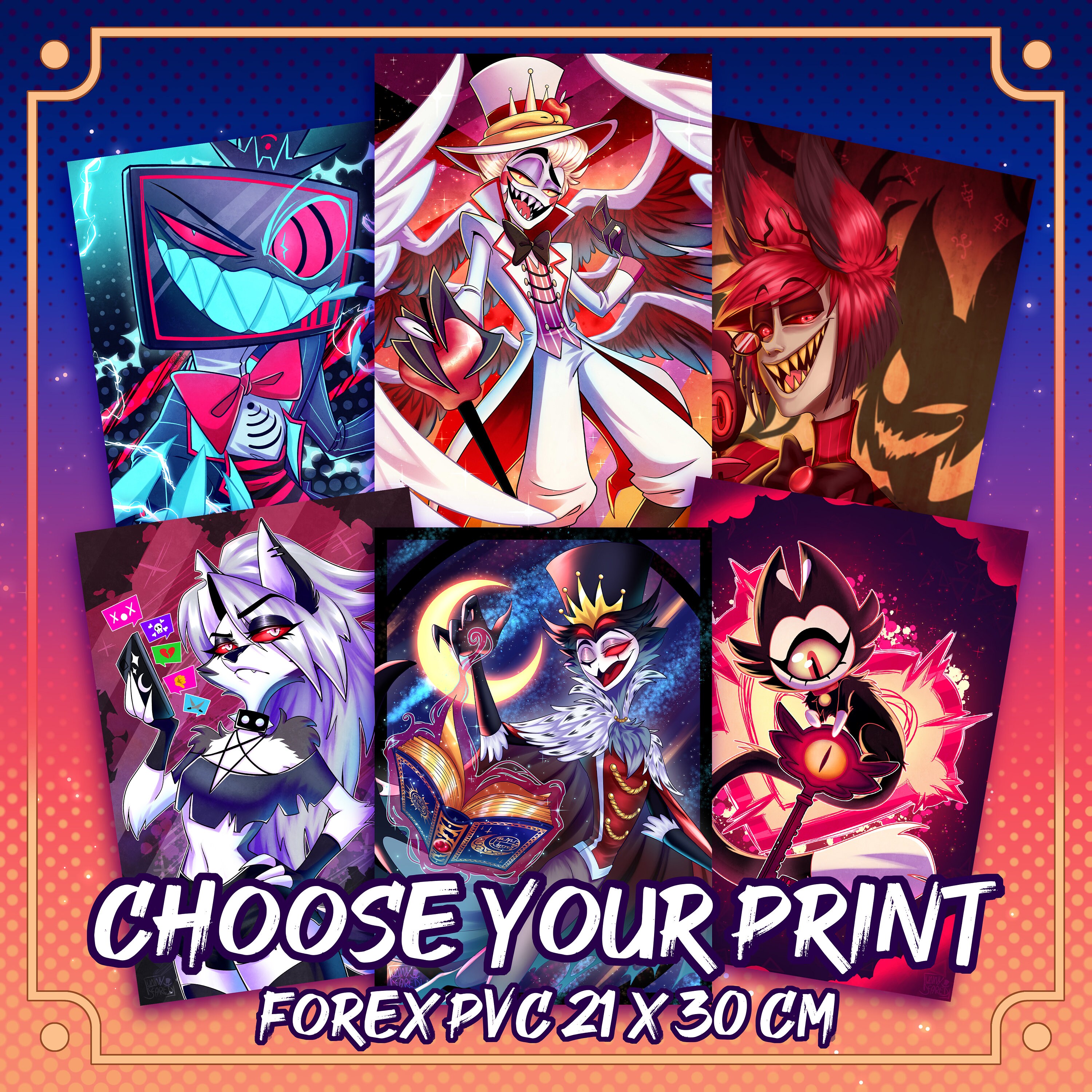 Hazbin Hotel & Helluva Boss PVC Prints A4 / 21x30cm - Etsy UK