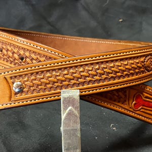 Basket Stamp Belt With Brand or Initials - Etsy