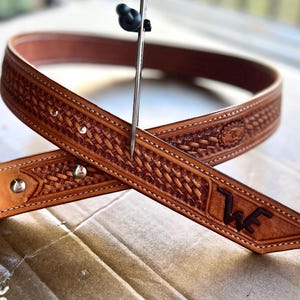 Basket Stamp Belt With Brand or Initials - Etsy
