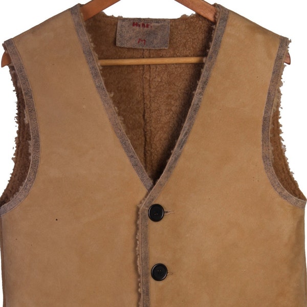 Vintage Inspired Hand-painted 100% Genuine Leather Vest Light Brown - Etsy