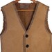 Vintage Inspired Hand-painted 100% Genuine Leather Vest Light Brown - Etsy