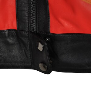 Vintage-inspired Funky Patchwork 100% Genuine Leather Jacket | 70s 80s ...