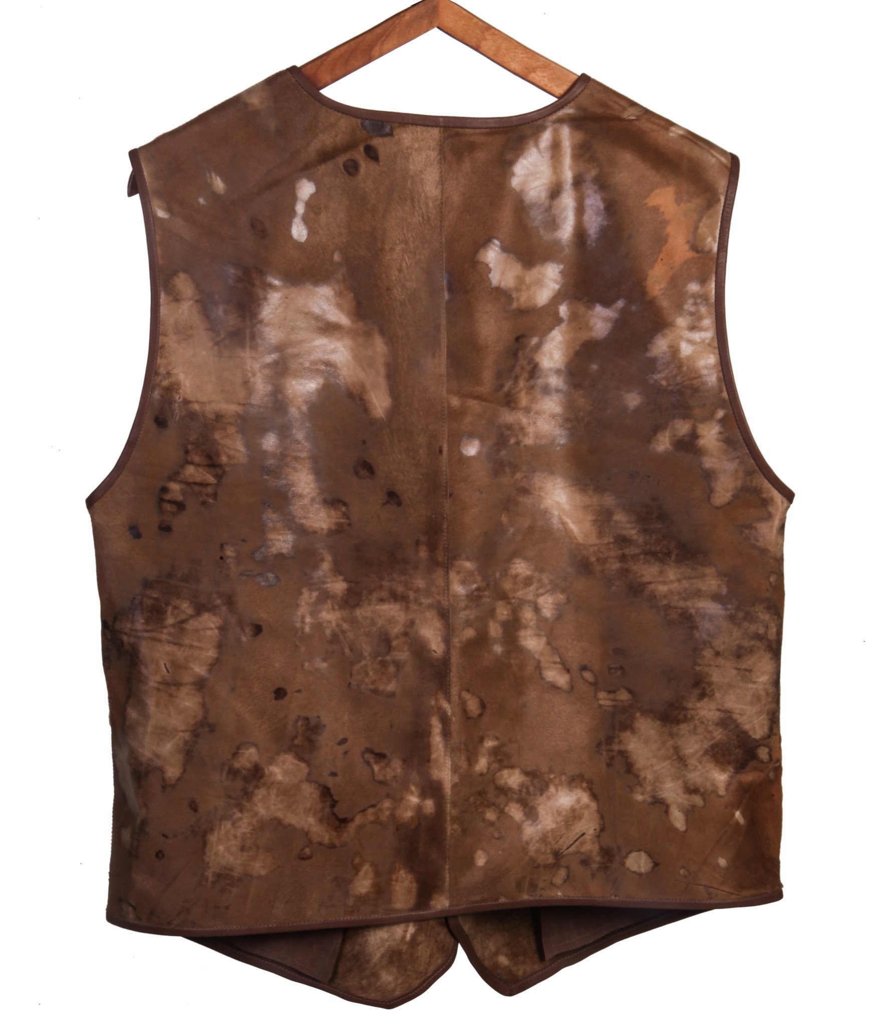 Vintage Inspired Handcrafted Retro Cow Hide Leather Vest | Brown - Etsy
