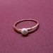 14k Solid Gold Ring With Pearl - Etsy