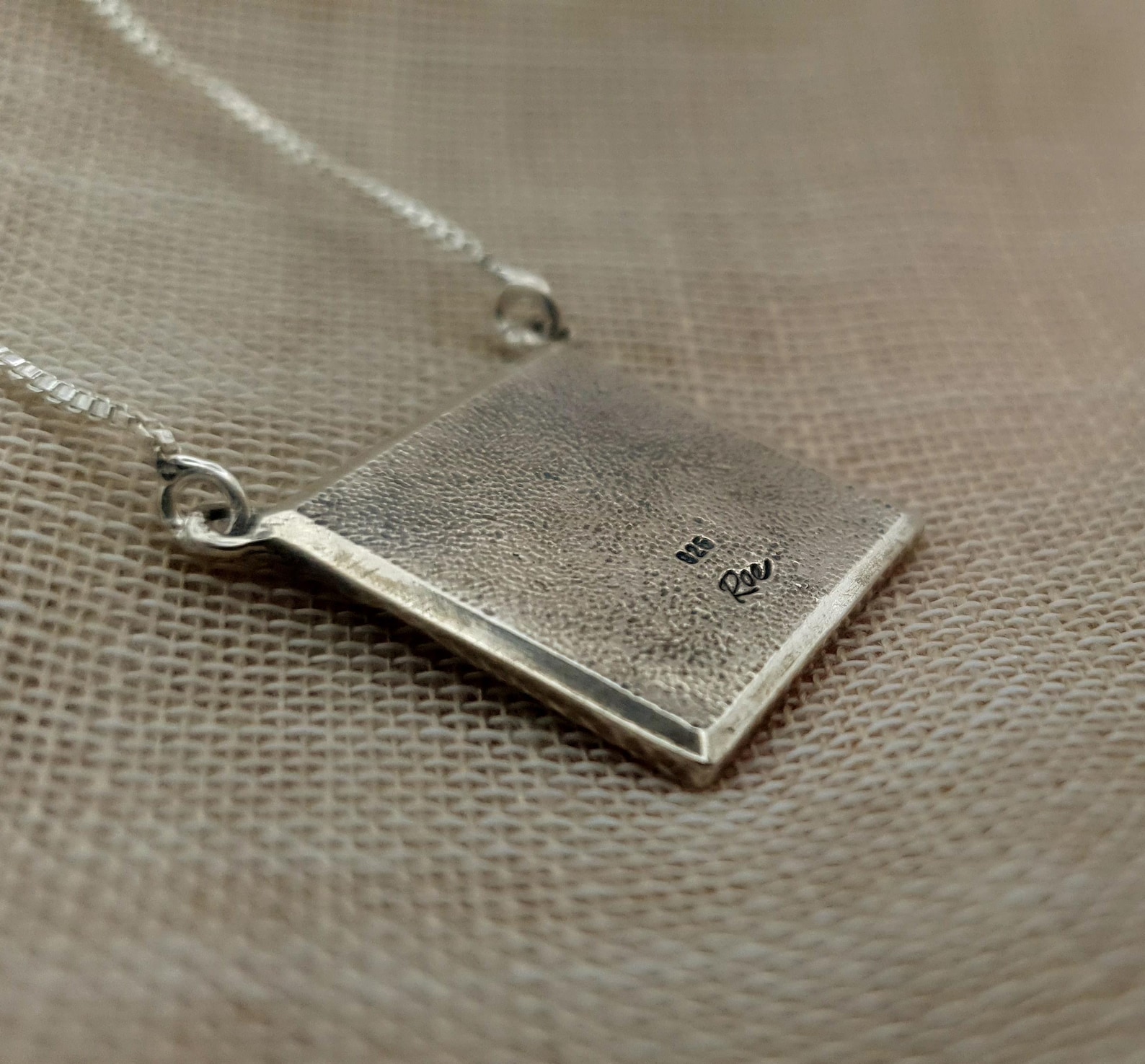Hikers Mountain Amulet, Sterling Silver Pendant With 9k Gold Sun ...