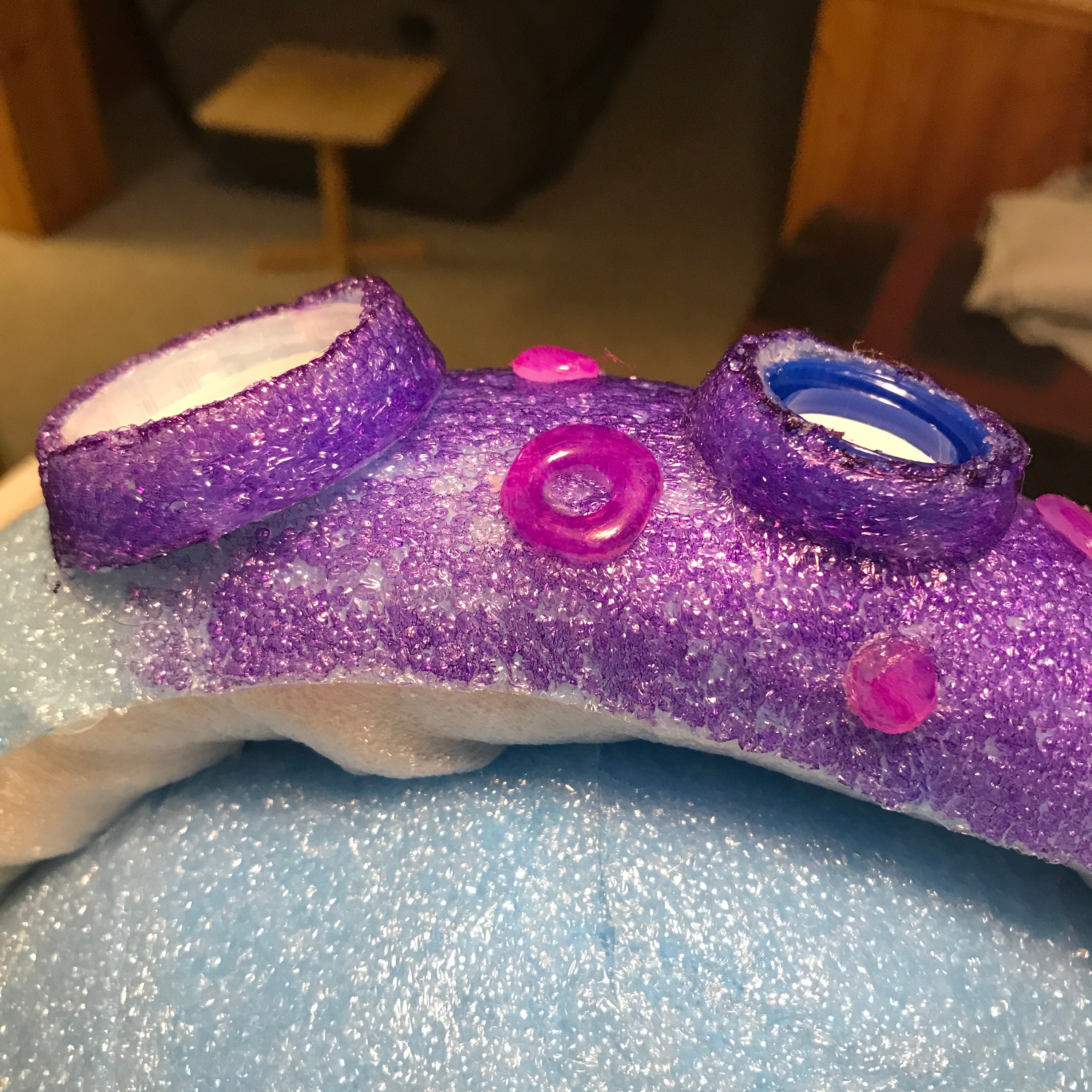 Comicon Blue Wig, Foam Octi Wig, Octopus Tentacle, Splatoon Style ...