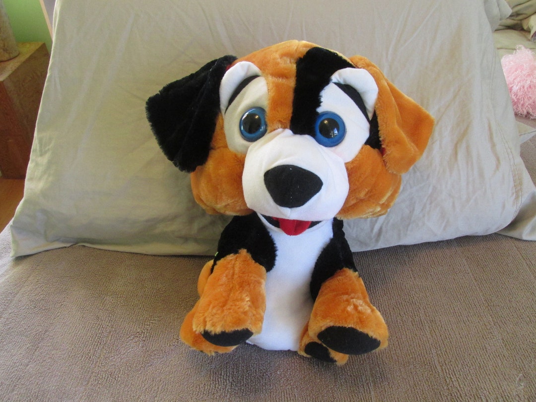 Puppy Puppet, Dog for Kids, 15 in X 9 In, Upcycled Stuffed Animal ...