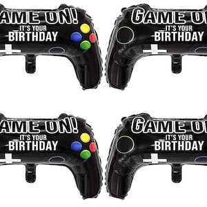 Video Game Party Balloons | Game on Balloons | Game Controller Balloon ...