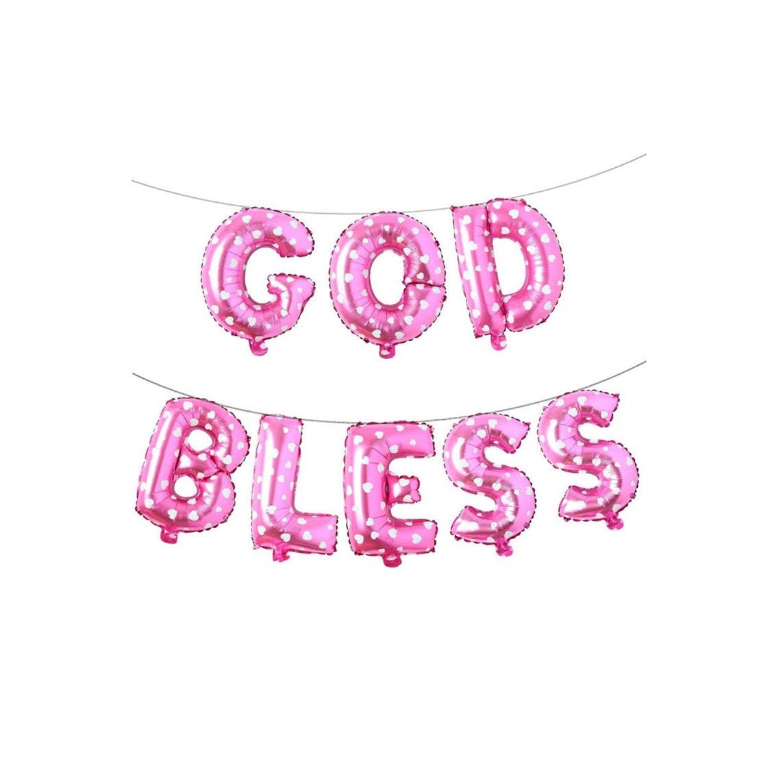 God Bless Letter Balloons Baptism Party Decorations First | Etsy