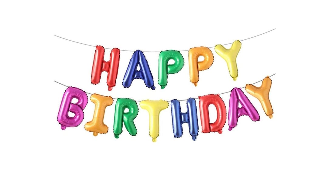 Happy Birthday Balloon Letters letter Balloons balloon Letters Birthday ...