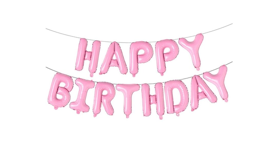 Happy Birthday Balloon Letters | |letter Balloons |balloon Letters ...