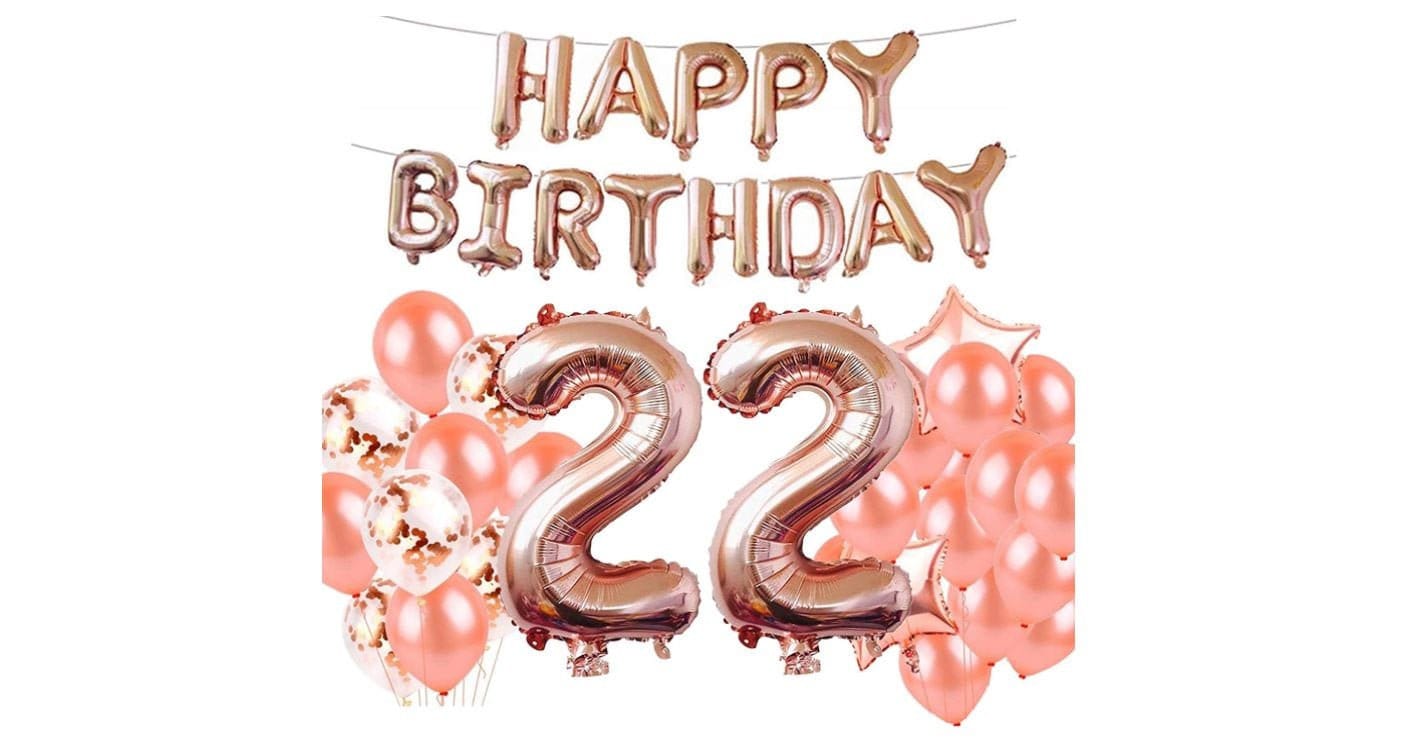 Happy 22nd Birthday Balloon Letters Letter Balloons | Etsy