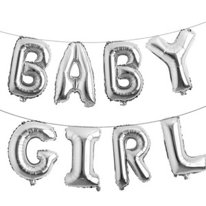 Baby Girl Balloon Letters | Letter Balloons | Balloon Letters | Baby ...