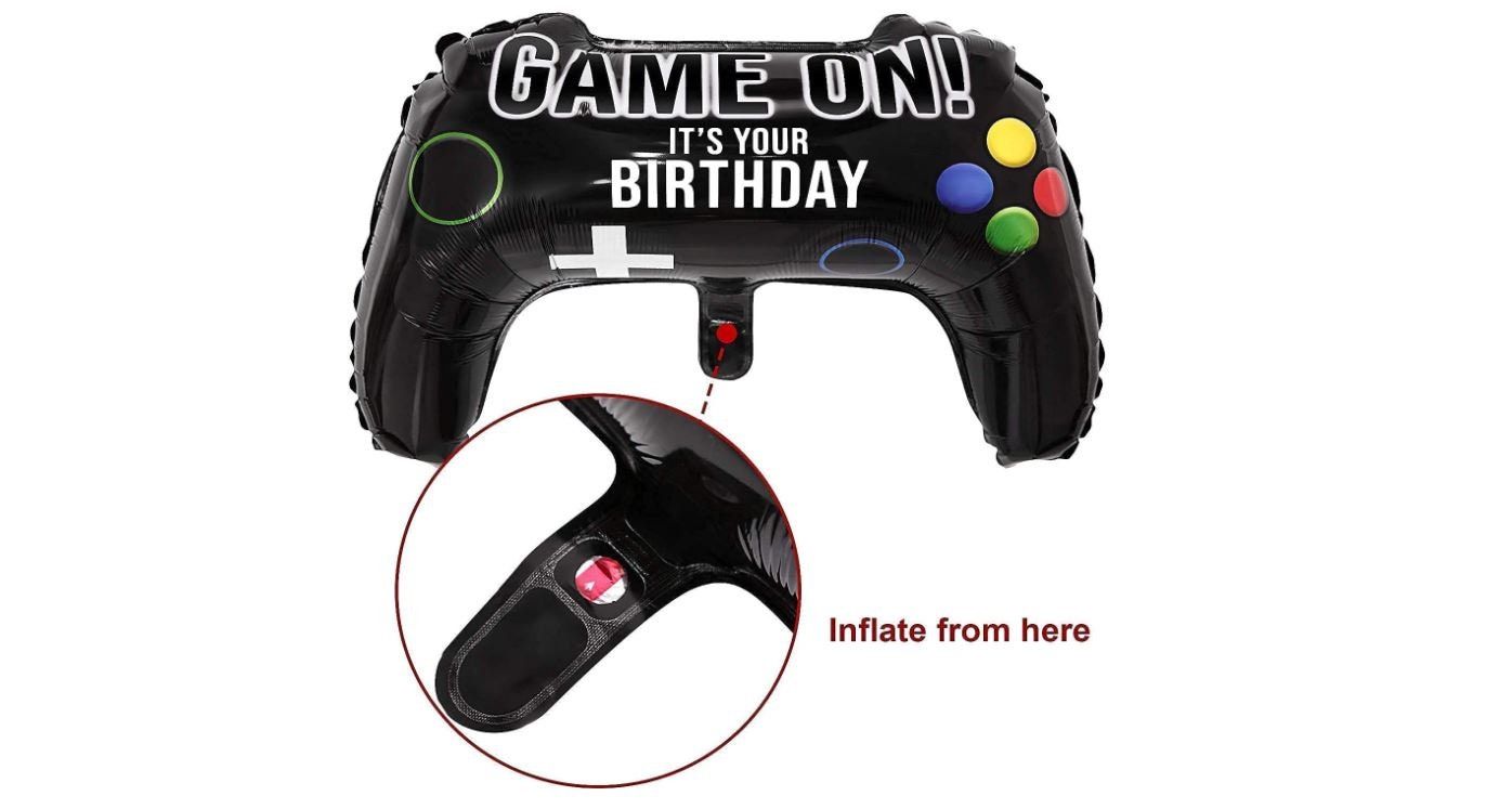 Video Game Party Balloons Game on Balloons Game Controller - Etsy