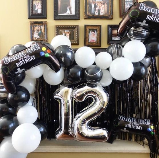 Video Game Party Balloons Game on Balloons Game Controller - Etsy