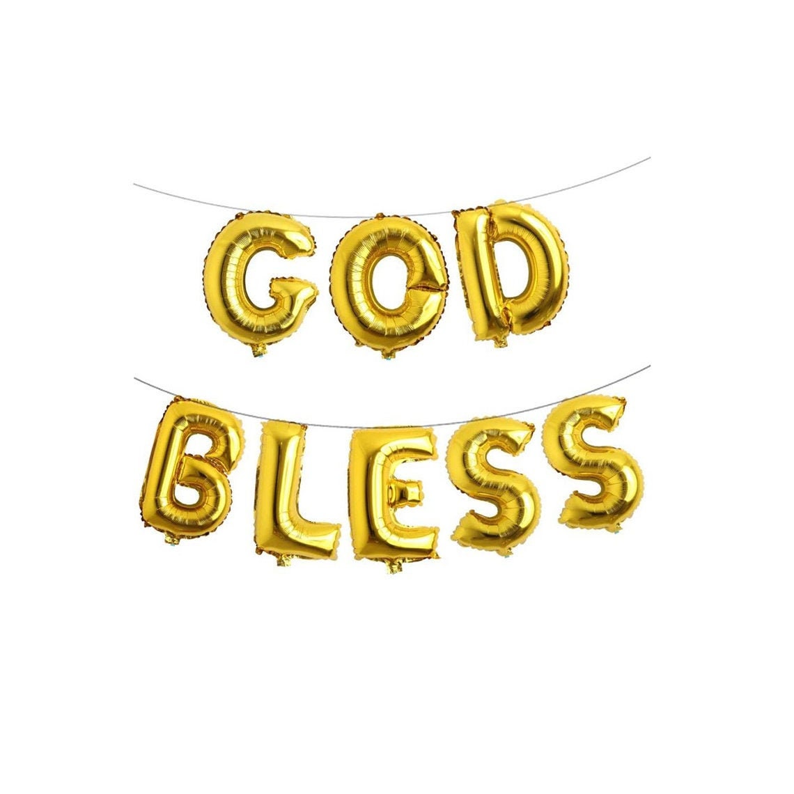 God Bless Letter Balloons Baptism Party Decorations First - Etsy.de