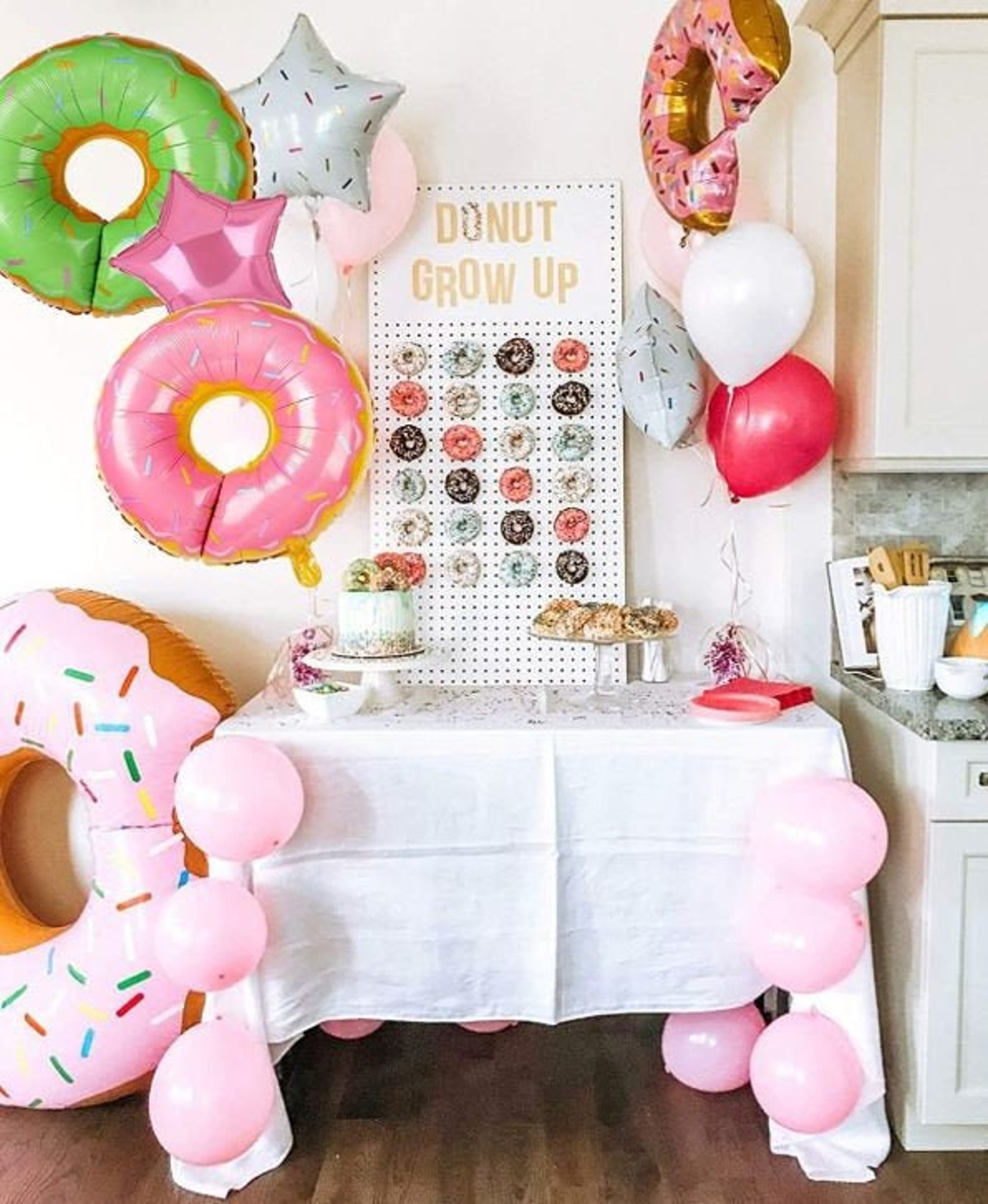 Donut Grow up Donut Birthday Party Donut Themed Birthday - Etsy
