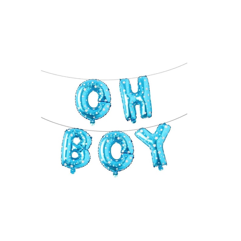 Oh Boy Balloons | Baby Shower Decorations | Baby Girl Baby Shower ...