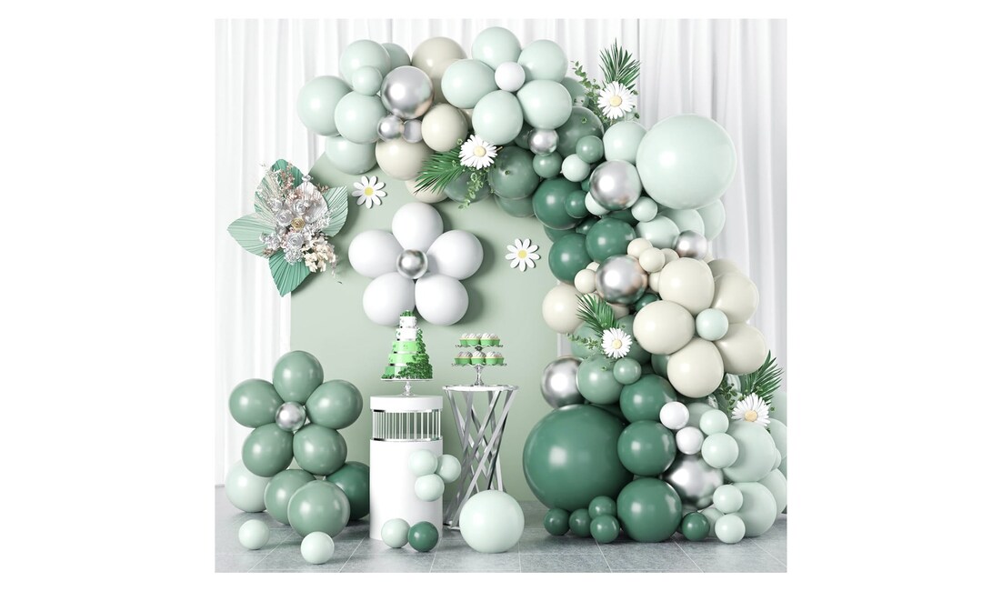 Flower Balloon Arch Daisy Balloon Floral Decorations Flower Child Theme ...