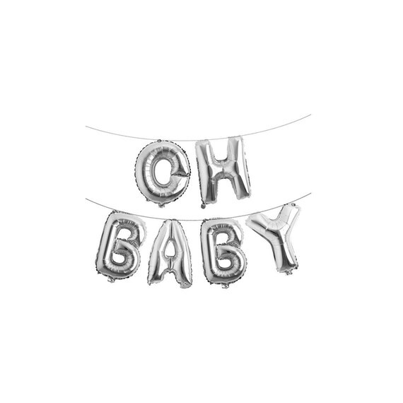 Oh Baby Balloons Baby Shower Balloons Gender Reveal - Etsy