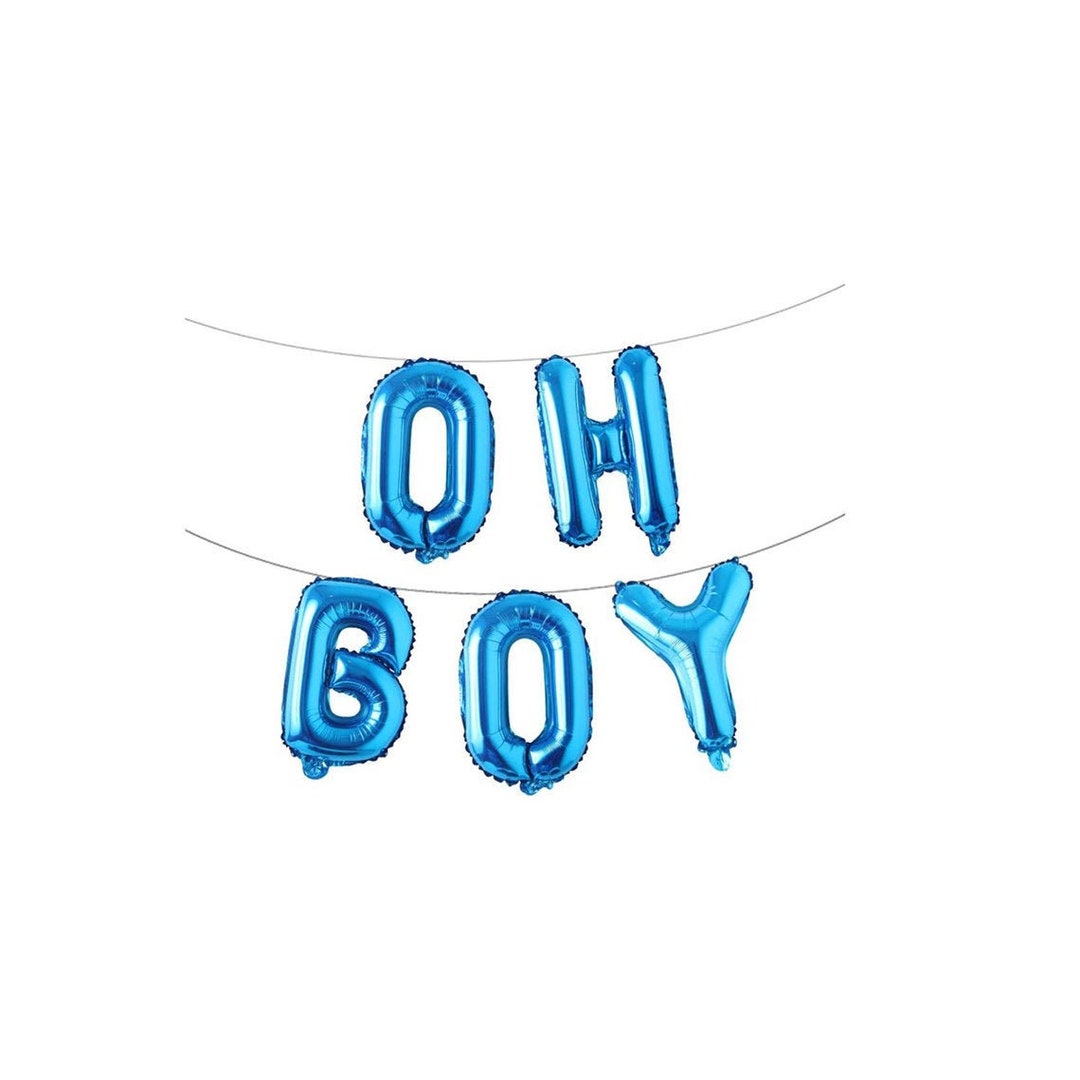 Oh Boy Balloons | Baby Shower Decorations | Baby Girl Baby Shower ...