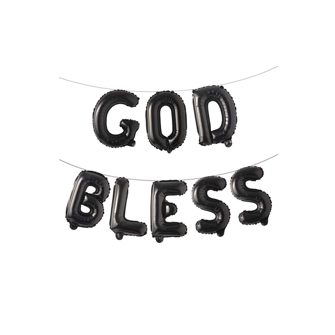 God Bless Letter Balloons Baptism Party Decorations First - Etsy.de