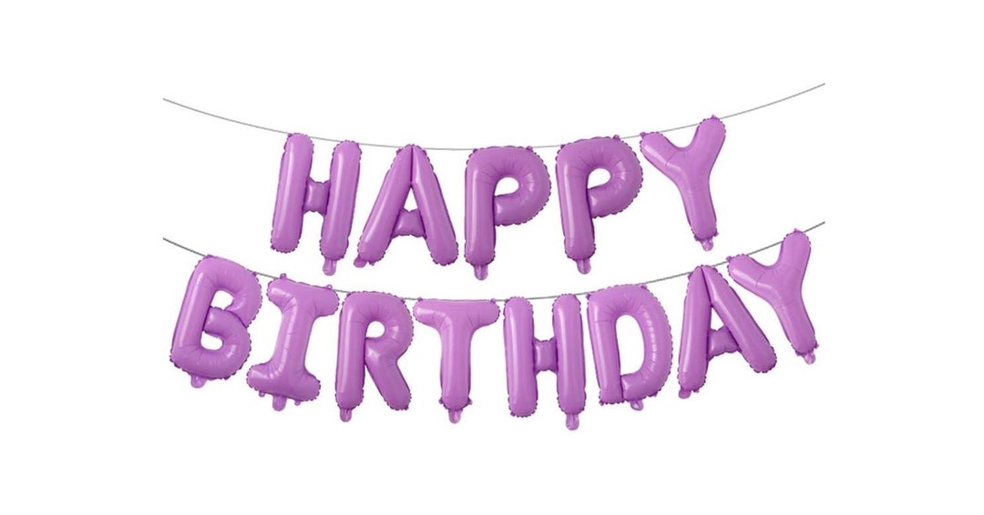 Happy Birthday Balloon Letters | |letter Balloons |balloon Letters ...