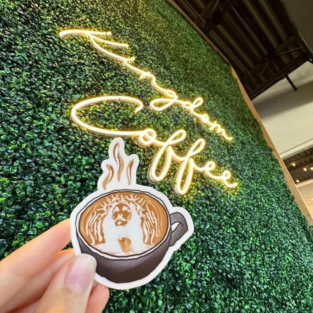 Jesus Coffee Sticker - Etsy