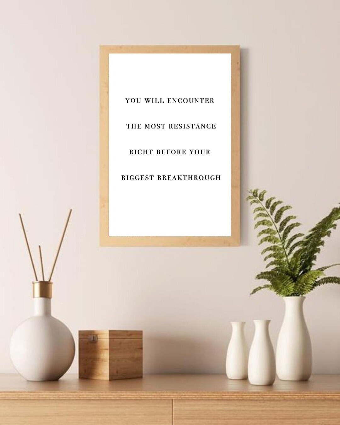 Resistance Before Breakthrough, Inspiring and Encouraging Quote Digital ...