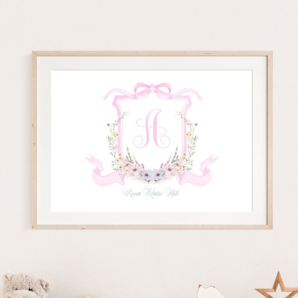 Monogram Crest - Etsy