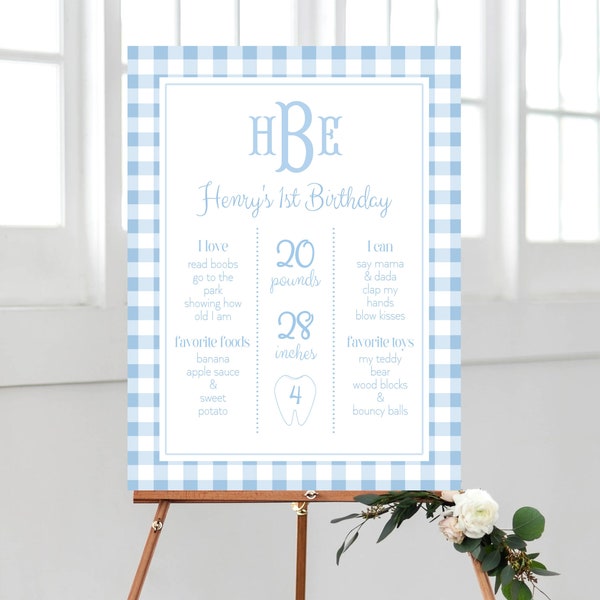 First Birthday Boy Sign - Etsy