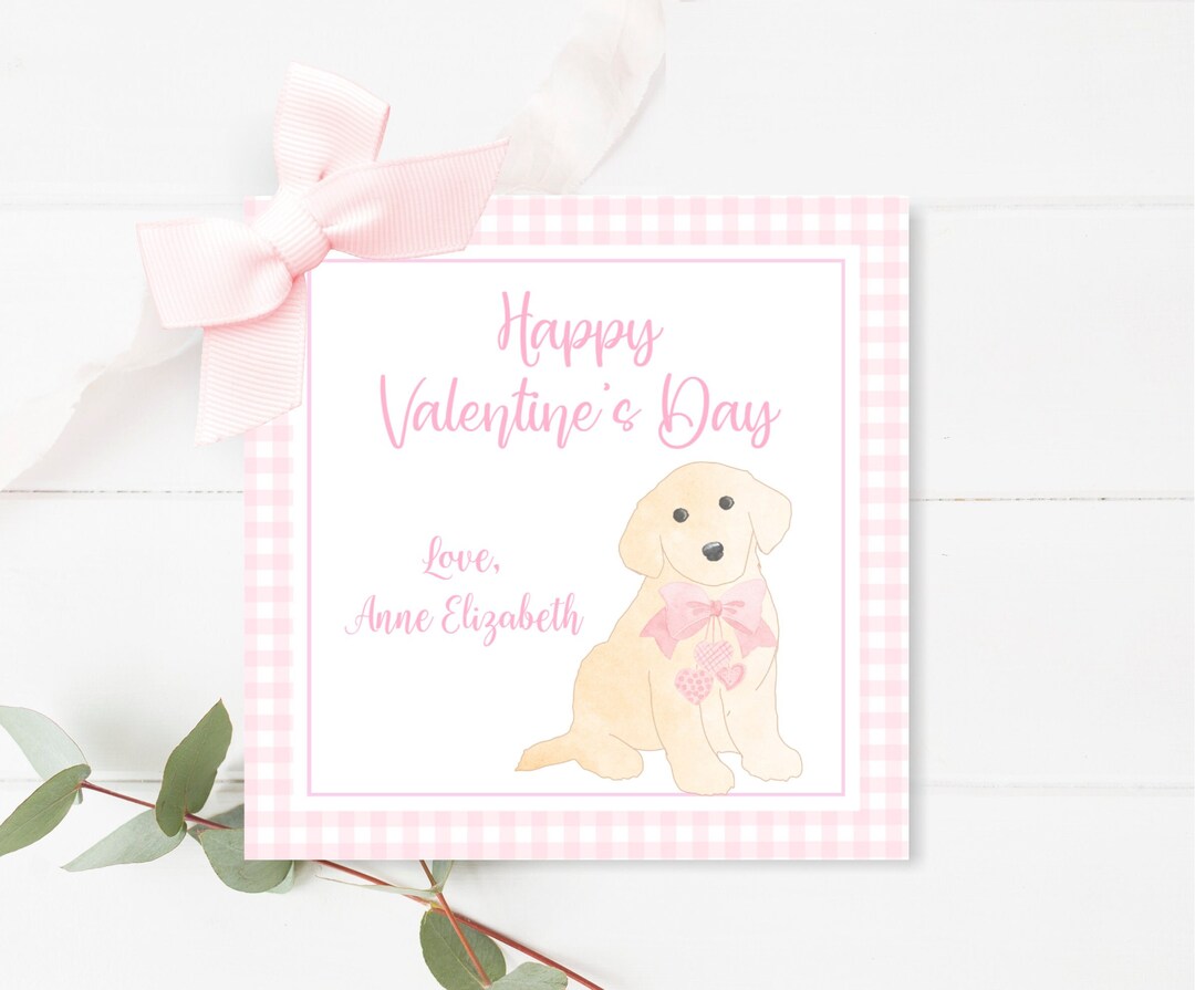 Printable Valentines Day Cards for Kids, Puppy Dog Valentine's Day ...