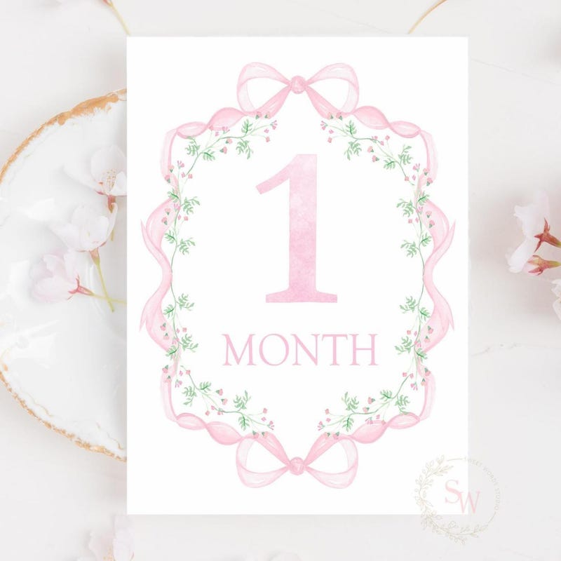 Printable Girl Milestone - Etsy