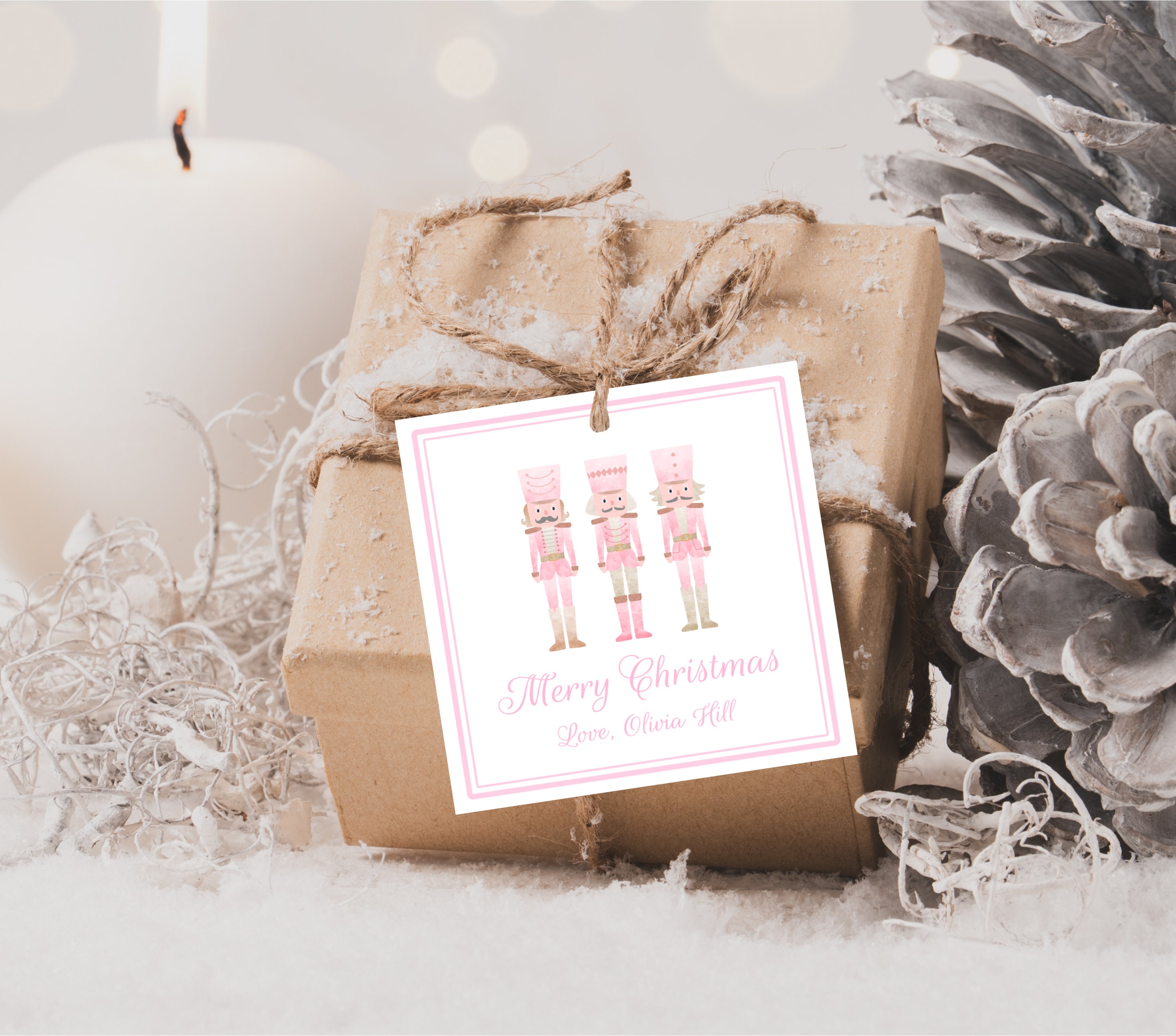 Printable Nutcracker Christmas Gift Tags, Holiday Gift Tag, Classroom ...