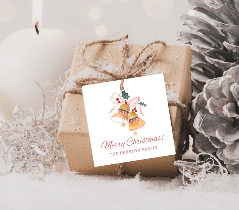 Printable Christmas Gift Tags Enclosure Card Holiday Gift - Etsy